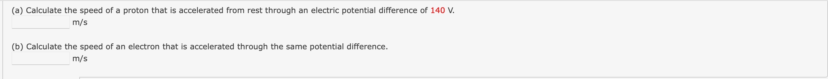 Solved (a) ﻿Calculate the speed of a proton that is | Chegg.com