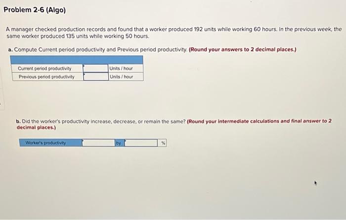 Solved Problem 2-3 (Algo) Compute the multifactor | Chegg.com Solved Problem 2-3 (Algo) Compute the multifactor | Chegg.com
