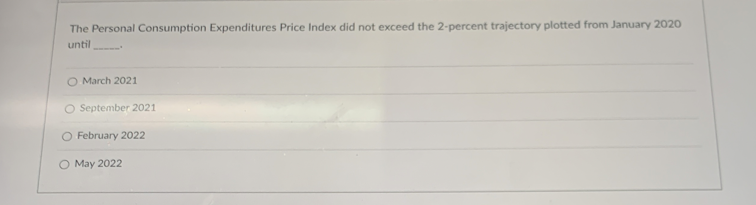 Solved The Personal Consumption Expenditures Price Index did | Chegg.com