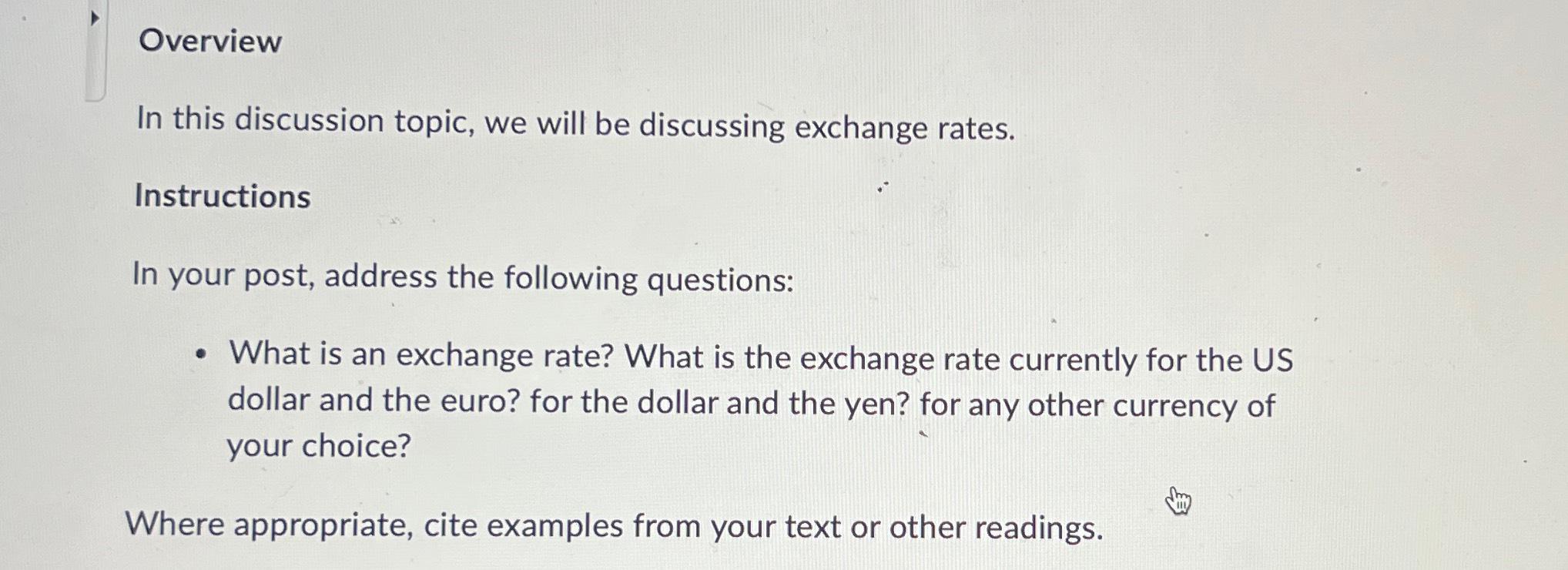 Solved OverviewIn this discussion topic, we will be | Chegg.com