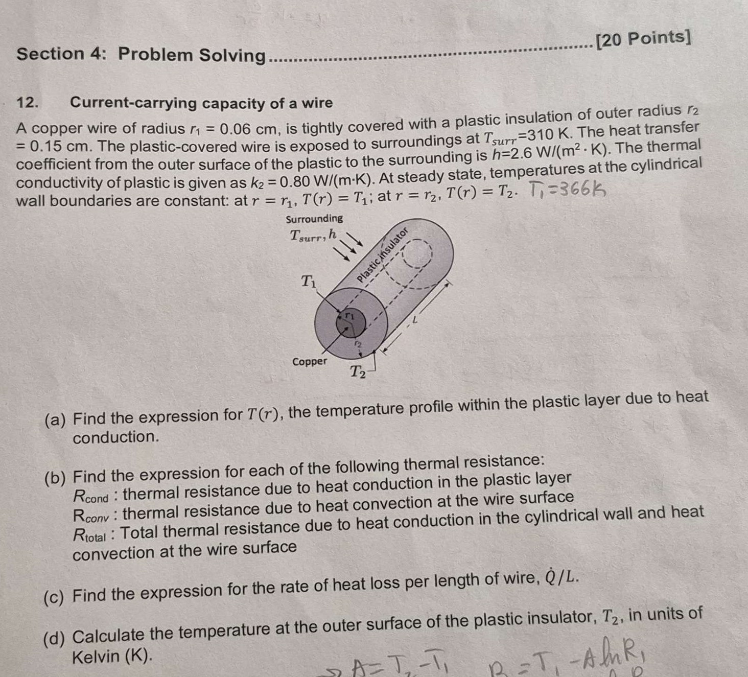 Solved Section 4: Problem SolvingCurrent-carrying capacity | Chegg.com