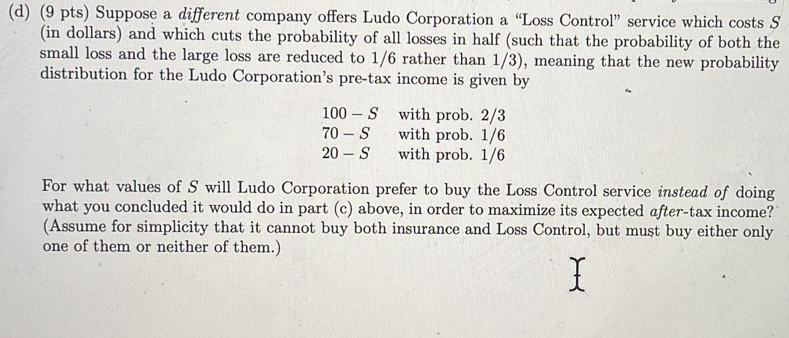 Solved 2. (38 pts) The probability distribution for the Ludo | Chegg.com