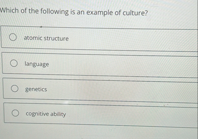 Solved Which of the following is an example of | Chegg.com