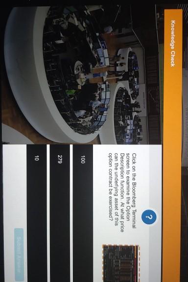 Solved Knowledge Check ? Click on the Bloomberg Terminal | Chegg.com