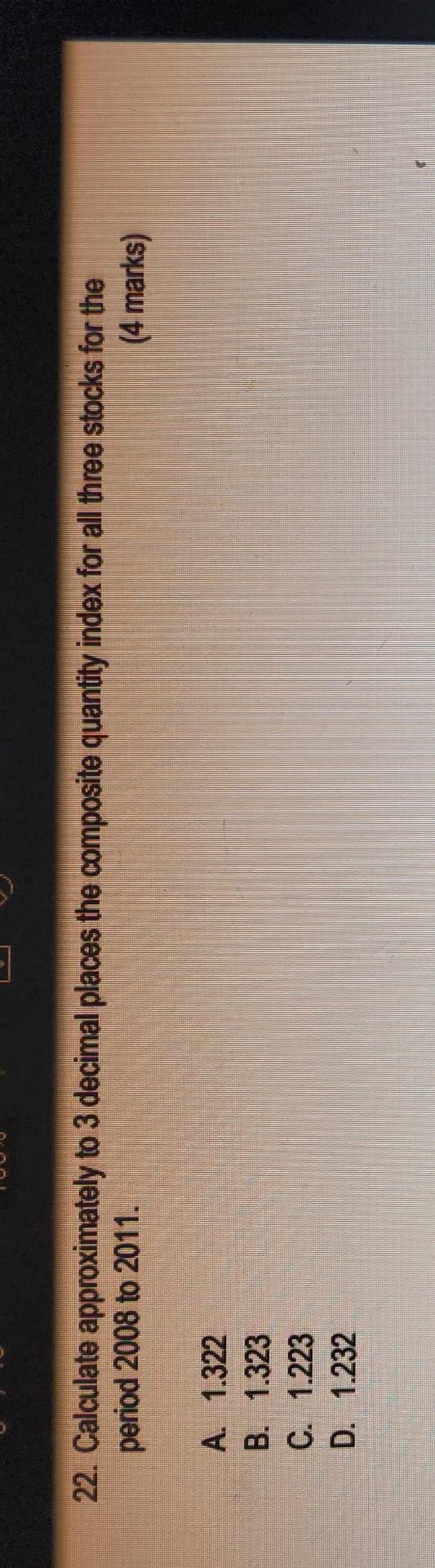 Solved Choose the most appropriate answer. Write down the | Chegg.com