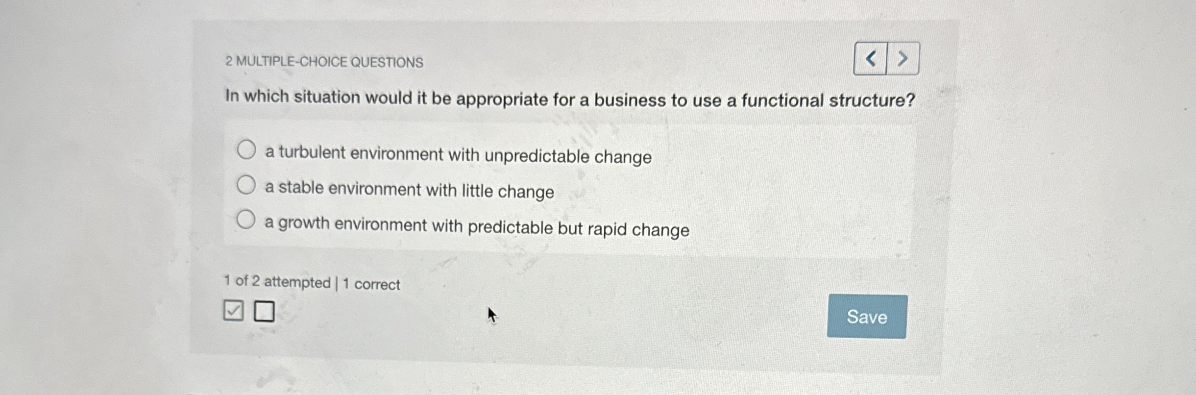 Solved 2 ﻿MULTIPLE-CHOICE QUESTIONSIn which situation would | Chegg.com