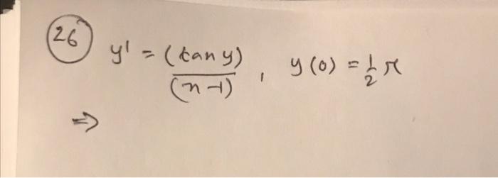 Solved NON LINEAR ODEsUsing a method of this section or | Chegg.com