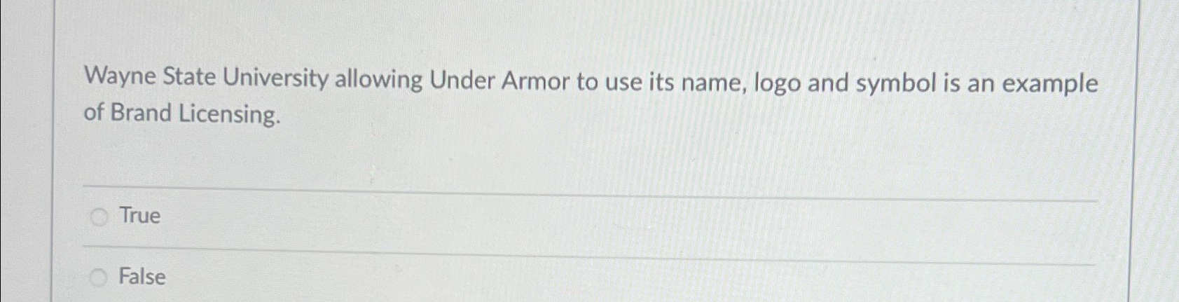 Solved Wayne State University allowing Under Armor to use | Chegg.com