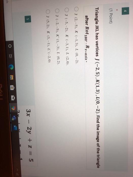 Solved Maps Translate Triangle JKL has vertices J(-2,5), | Chegg.com