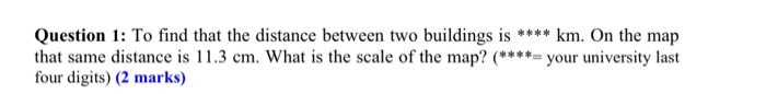 Solved Question 1: To find that the distance between two | Chegg.com