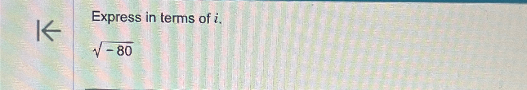 Solved Express in terms of i.-802 | Chegg.com