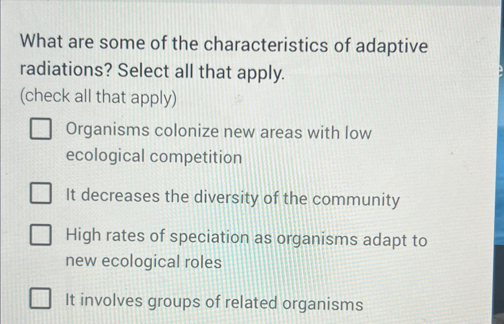 Solved What are some of the characteristics of adaptive | Chegg.com