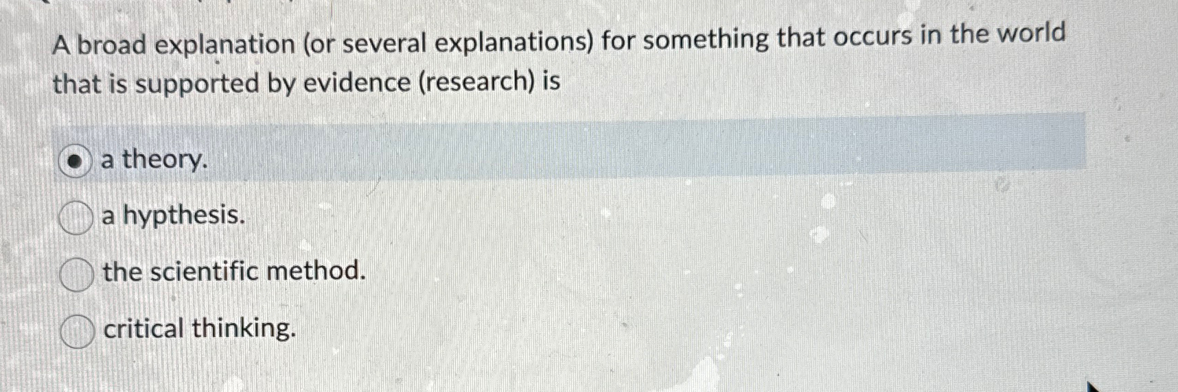 Solved A broad explanation (or several explanations) ﻿for | Chegg.com