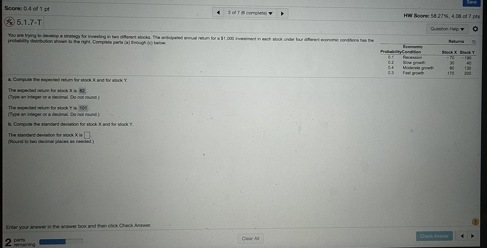 Solved Save Score 0 4 Of 1 Pt 3 Of 7 6 Complete Hw Score