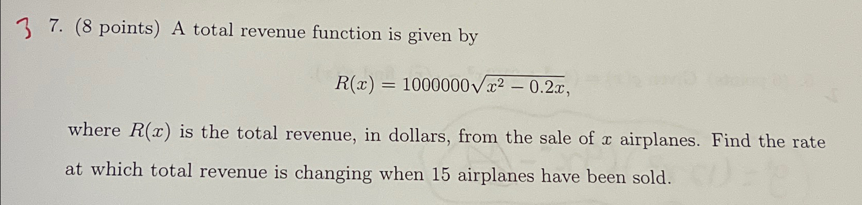 Solved A total revenue function is given | Chegg.com