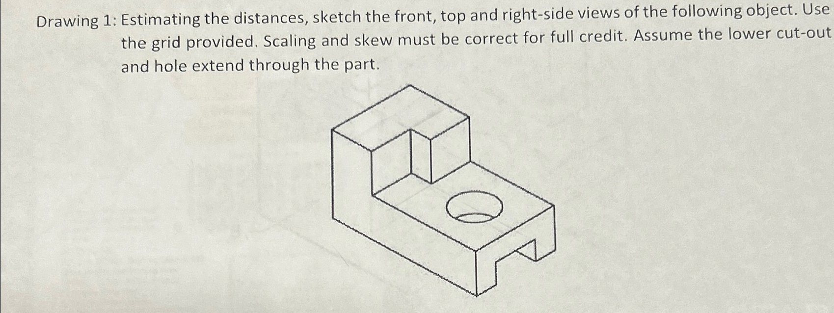 Solved Drawing 1: Estimating the distances, sketch the | Chegg.com