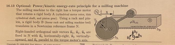 Solved 16.13 Optional: Power/kinetic energy-rate principle | Chegg.com