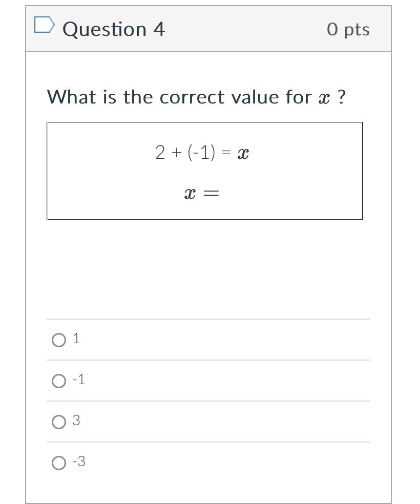 Solved Question 40 ﻿ptsWhat is the correct value for | Chegg.com