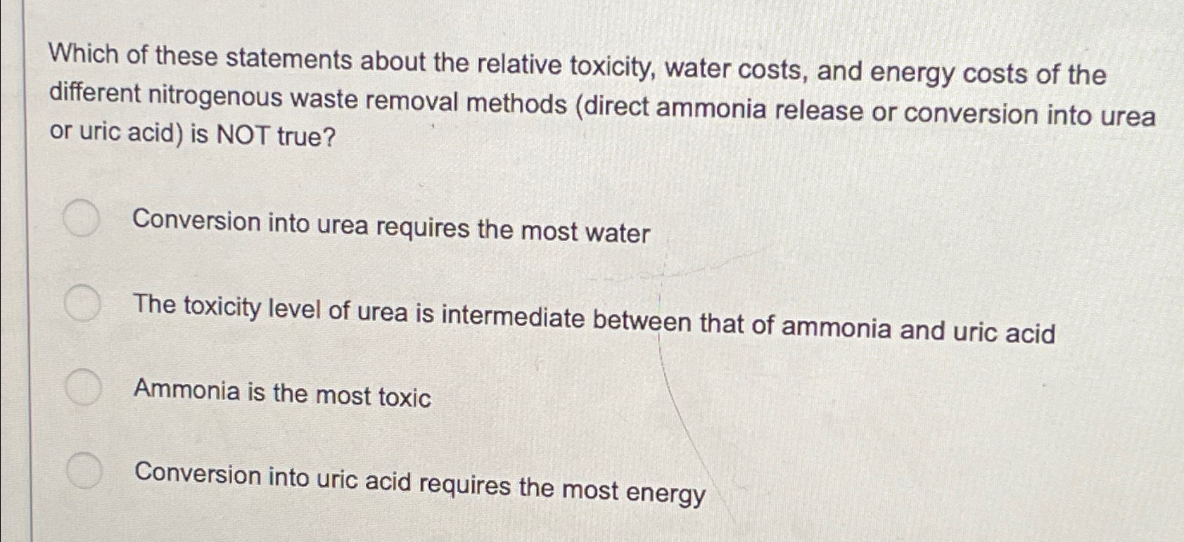 Solved Which of these statements about the relative | Chegg.com