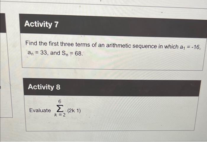 Solved Find three arithmetic means between 15.6 and 60.4 | Chegg.com