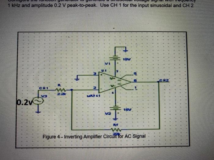 Solved 5. AFTER THE LAB - Inverting amplifier PSPICE | Chegg.com