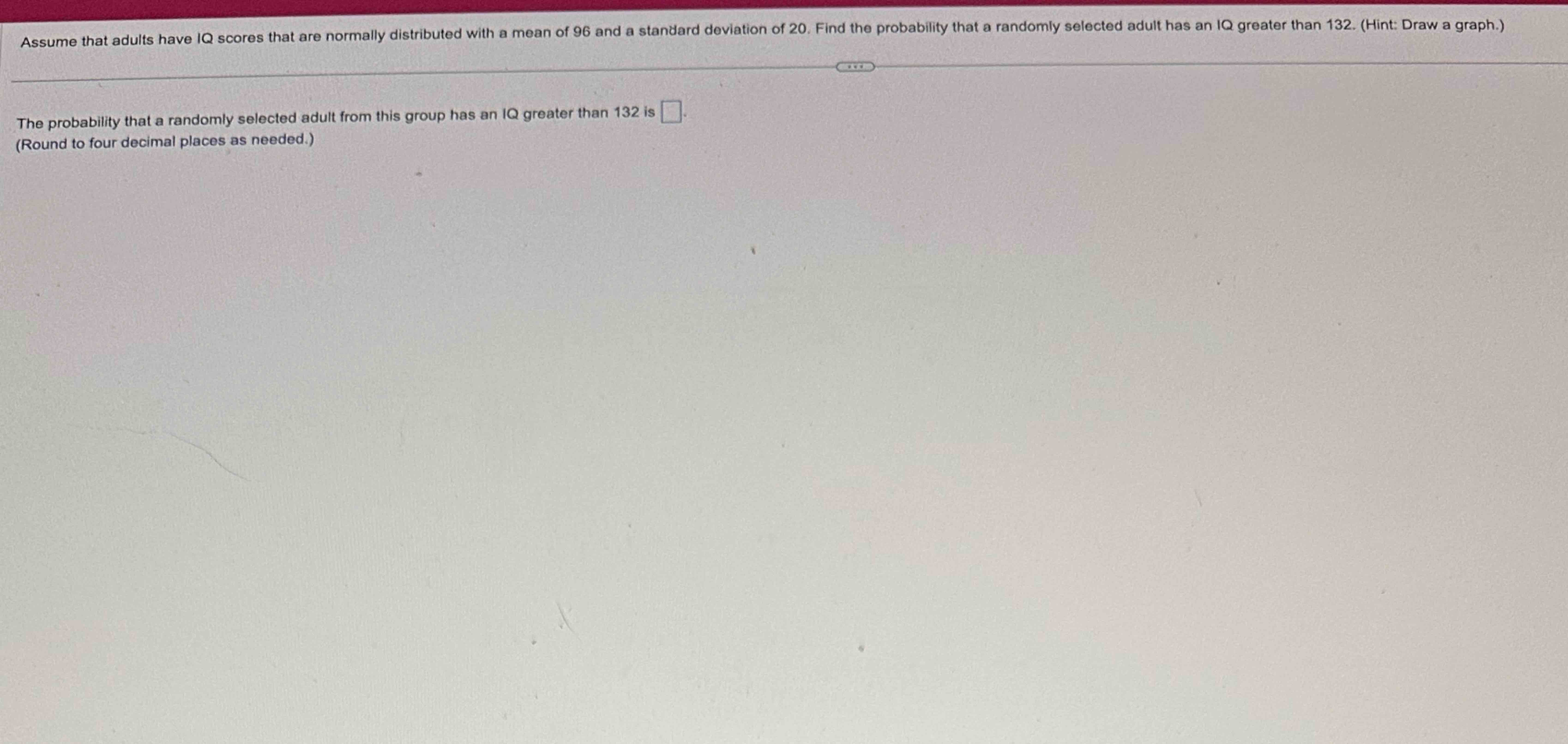 Solved The probability that a randomly selected adult from | Chegg.com