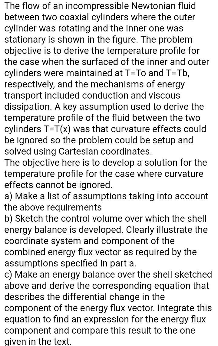Solved The flow of an incompressible Newtonian fluid between | Chegg.com