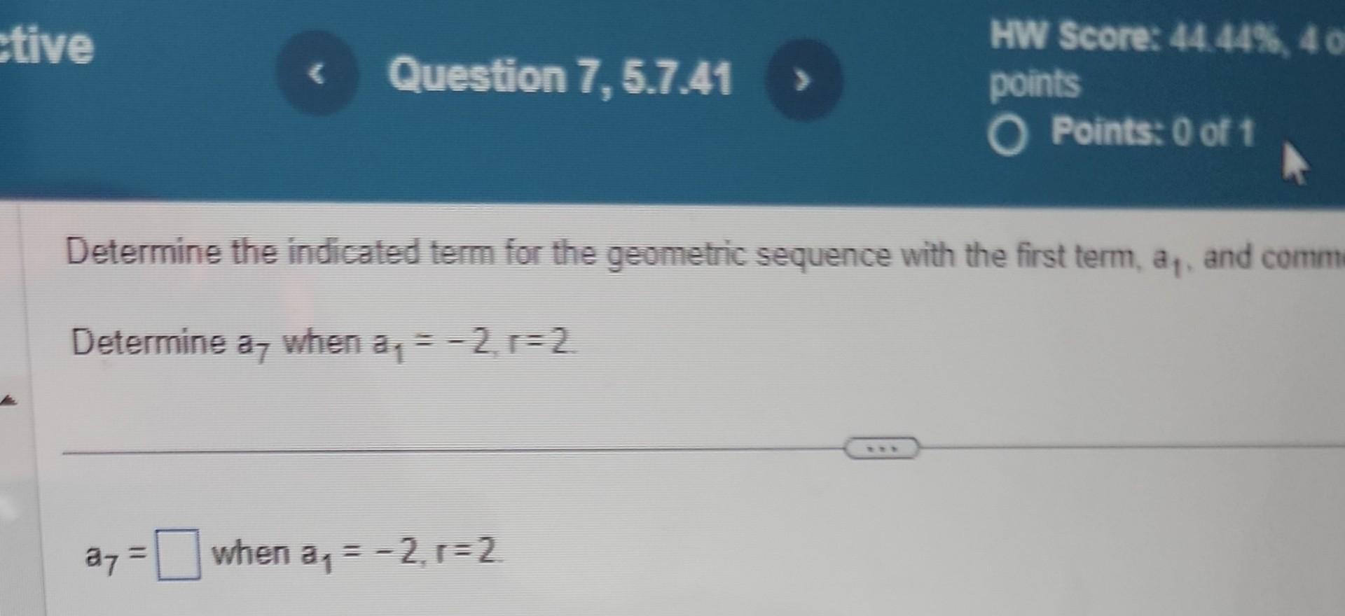 Solved Determine the indicated term for the geometric | Chegg.com