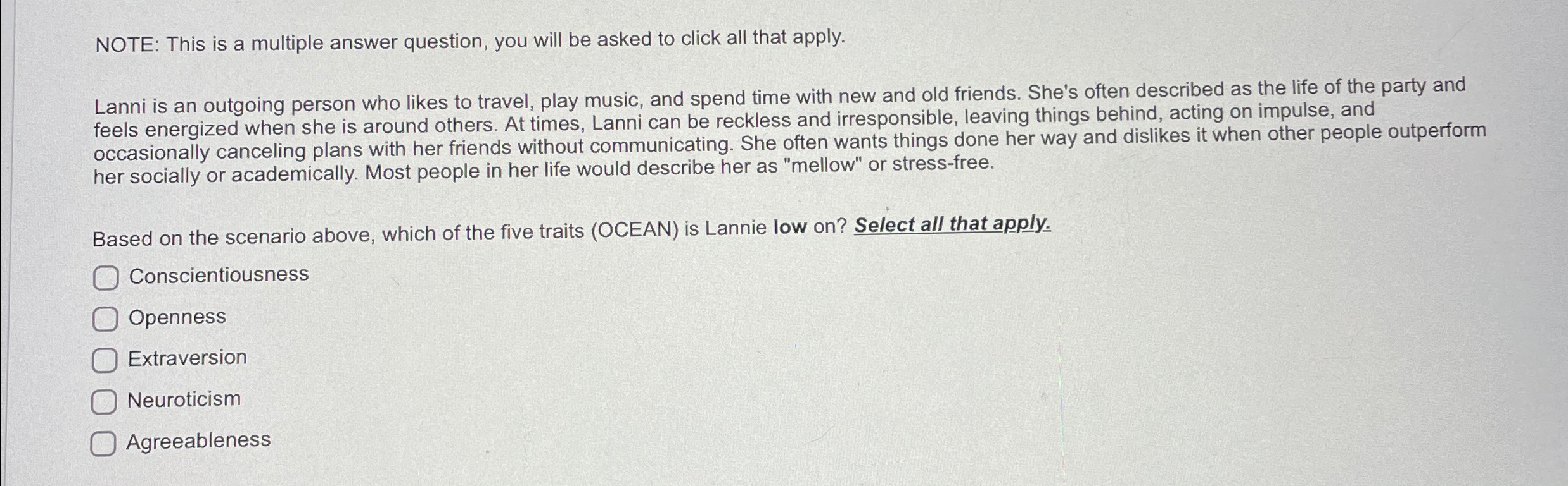 Solved NOTE: This is a multiple answer question, you will be | Chegg.com