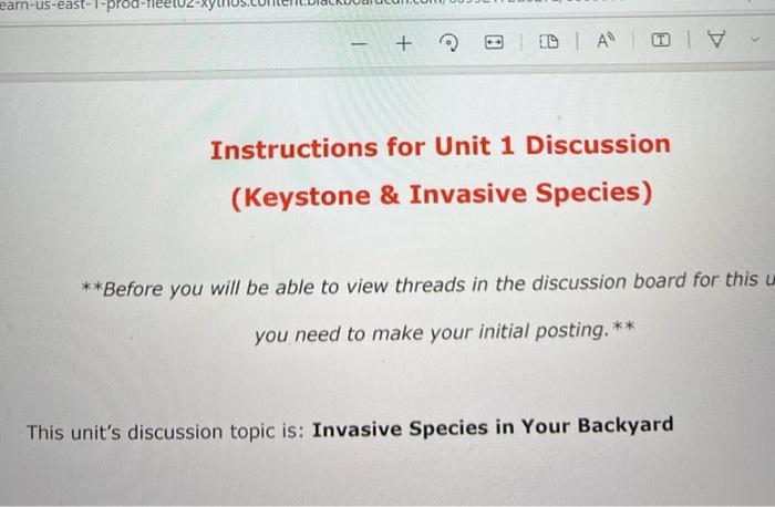 Solved Instructions for Unit 1 Discussion (Keystone \& | Chegg.com