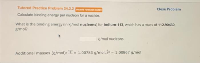 Solved Tutored Practice Problem 24.2.2 Close Problem | Chegg.com