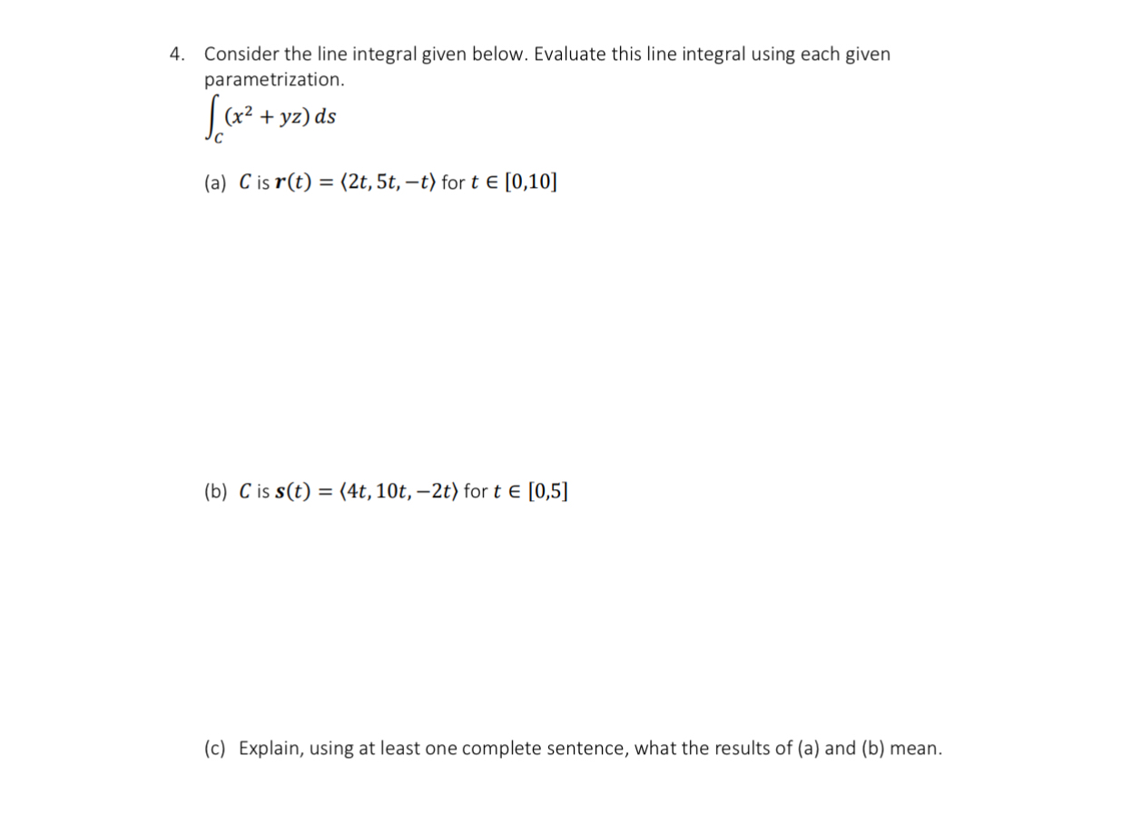 Solved Consider the line integral given below. Evaluate this | Chegg.com
