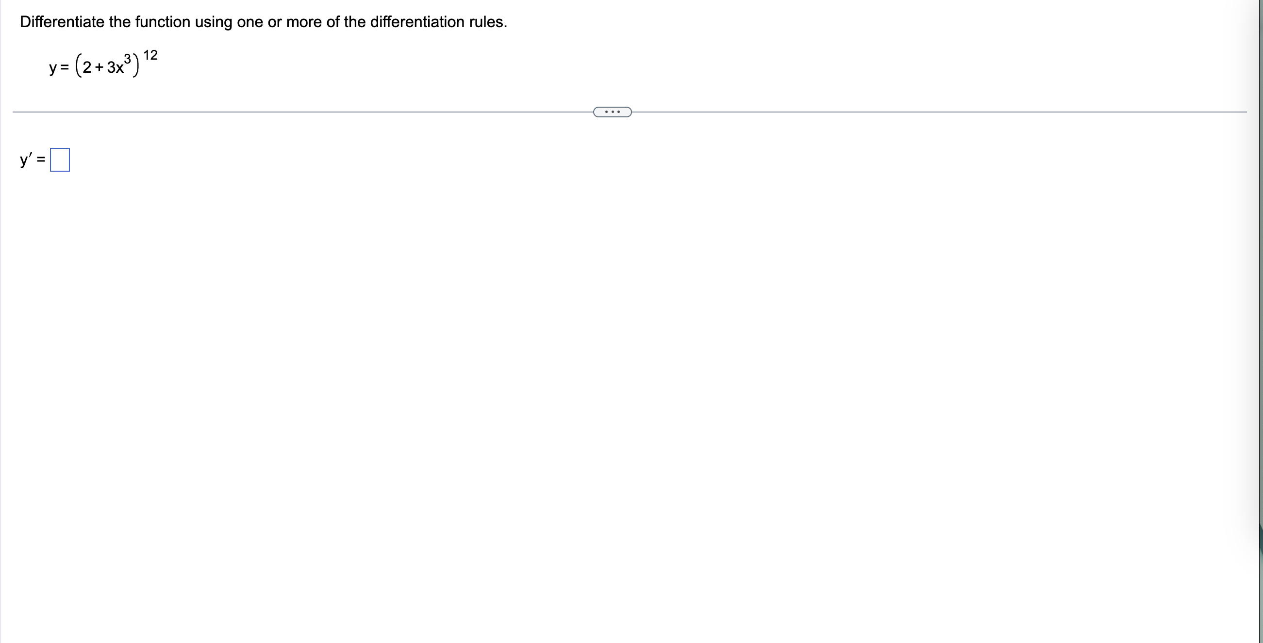Solved Differentiate the function using one or more of the | Chegg.com
