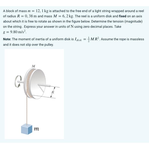 Solved Quick help! A block of mass m=12,1kg ﻿is attached to | Chegg.com