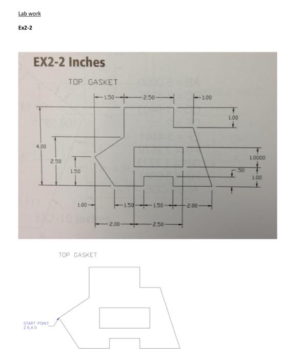 EX2-2 Inches TOP GASKET | Chegg.com