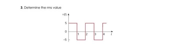 Solved 3. Determine the rms value | Chegg.com