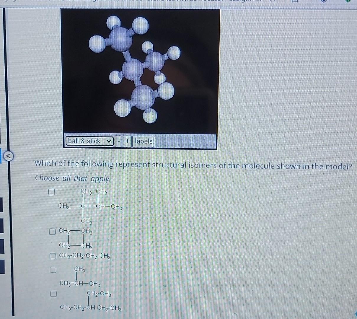 Solved Which of the following represent structural isomers | Chegg.com