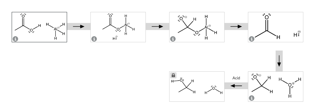 Solved Draw a mechanism for the reduction of the carboxylic | Chegg.com