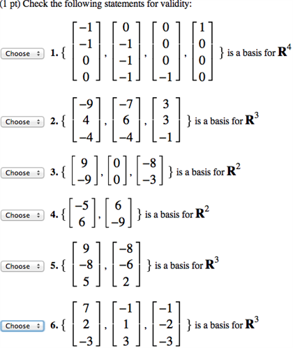 Solved Check the following statements for validity: | Chegg.com