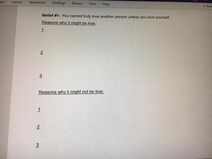 Solved ign Layout References Mailings Review View Help e | Chegg.com
