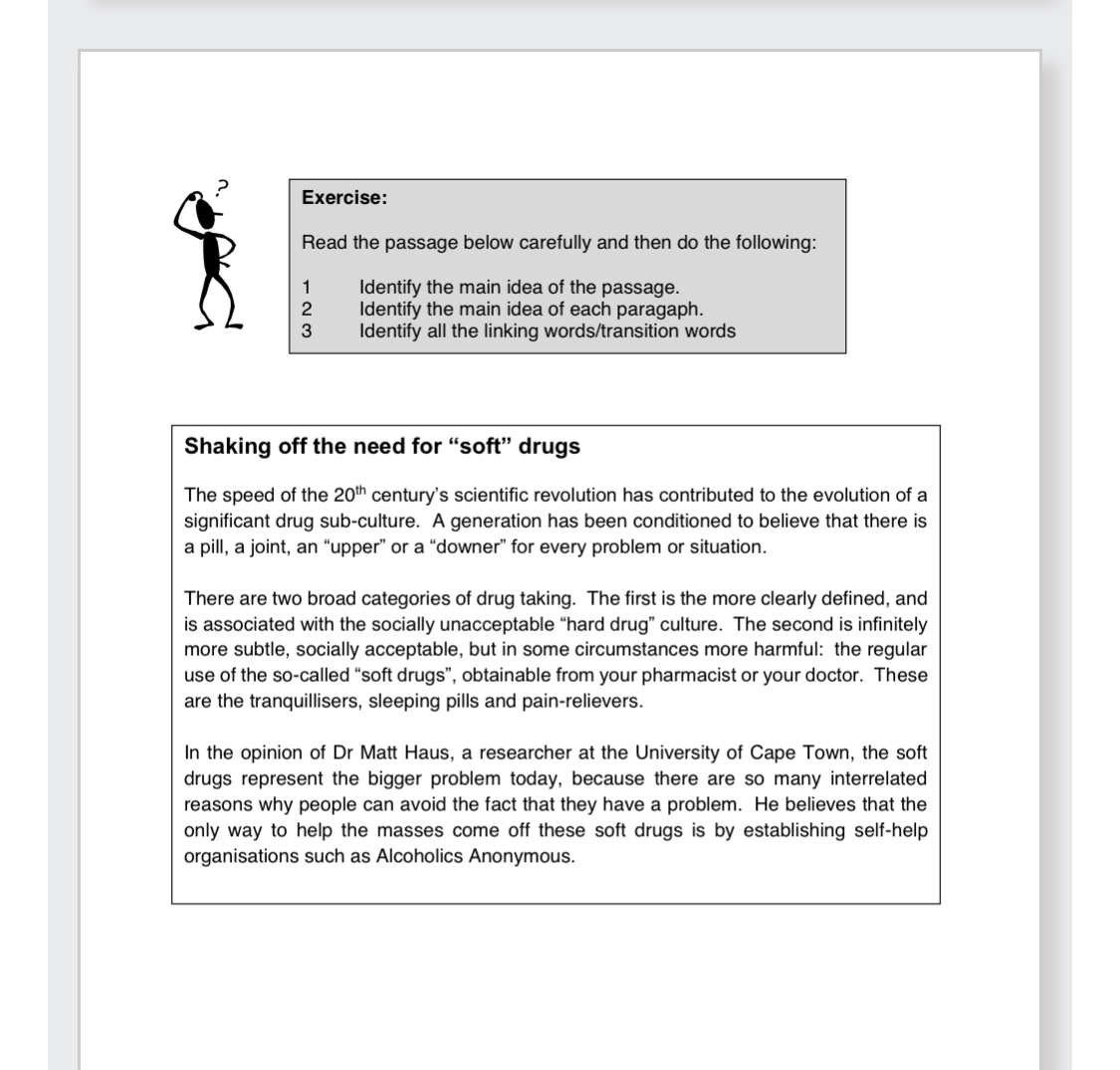 Solved 8Exercise:Read the passage below carefully and then | Chegg.com