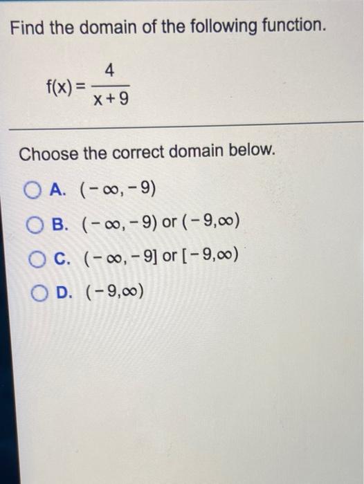 Solved State the domain of the function, f(x) = - 11x + 7 | Chegg.com