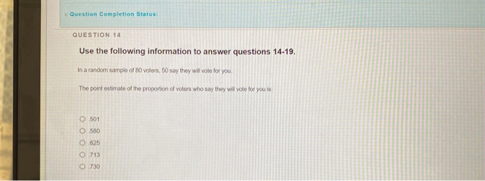 Solved Question Completion Status: QUESTION 14 Use the | Chegg.com Solved Question Completion Status: QUESTION 14 Use the | Chegg.com