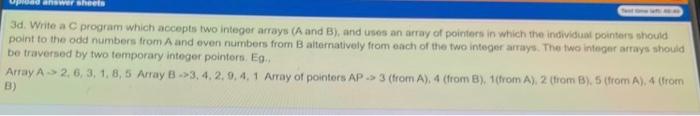 Solved 3d. Write a C program which accepts two integer | Chegg.com