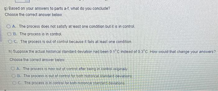 Solved a) Instead of the specification limits, use the | Chegg.com