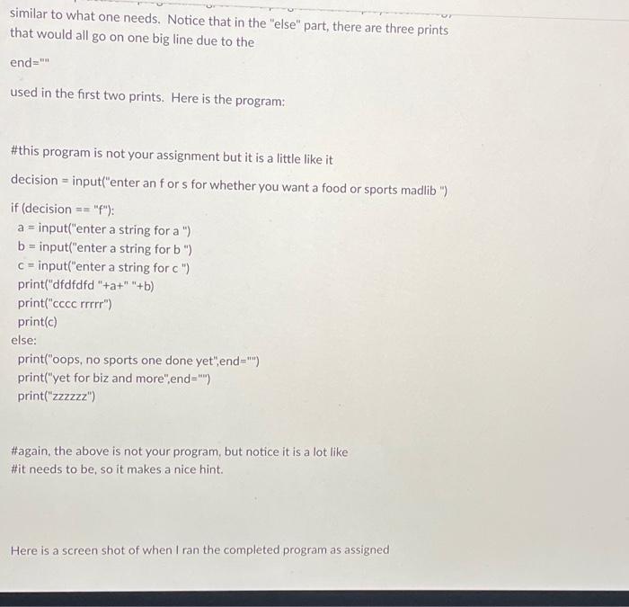 Solved Your assignment is to create a Python program that | Chegg.com