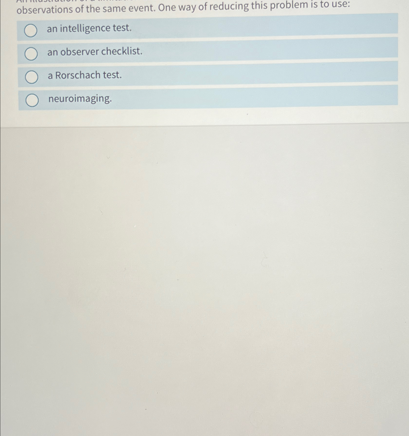 Solved observations of the same event. One way of reducing | Chegg.com