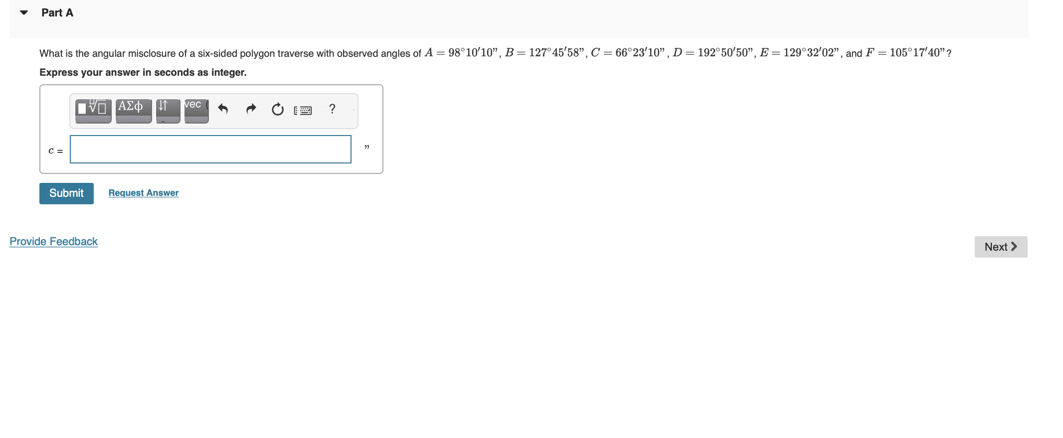 Solved Part AExpress your answer in seconds as | Chegg.com
