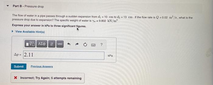 Solved KL Fitting Well-rounded entrance > 0.15 0.04 Flush | Chegg.com