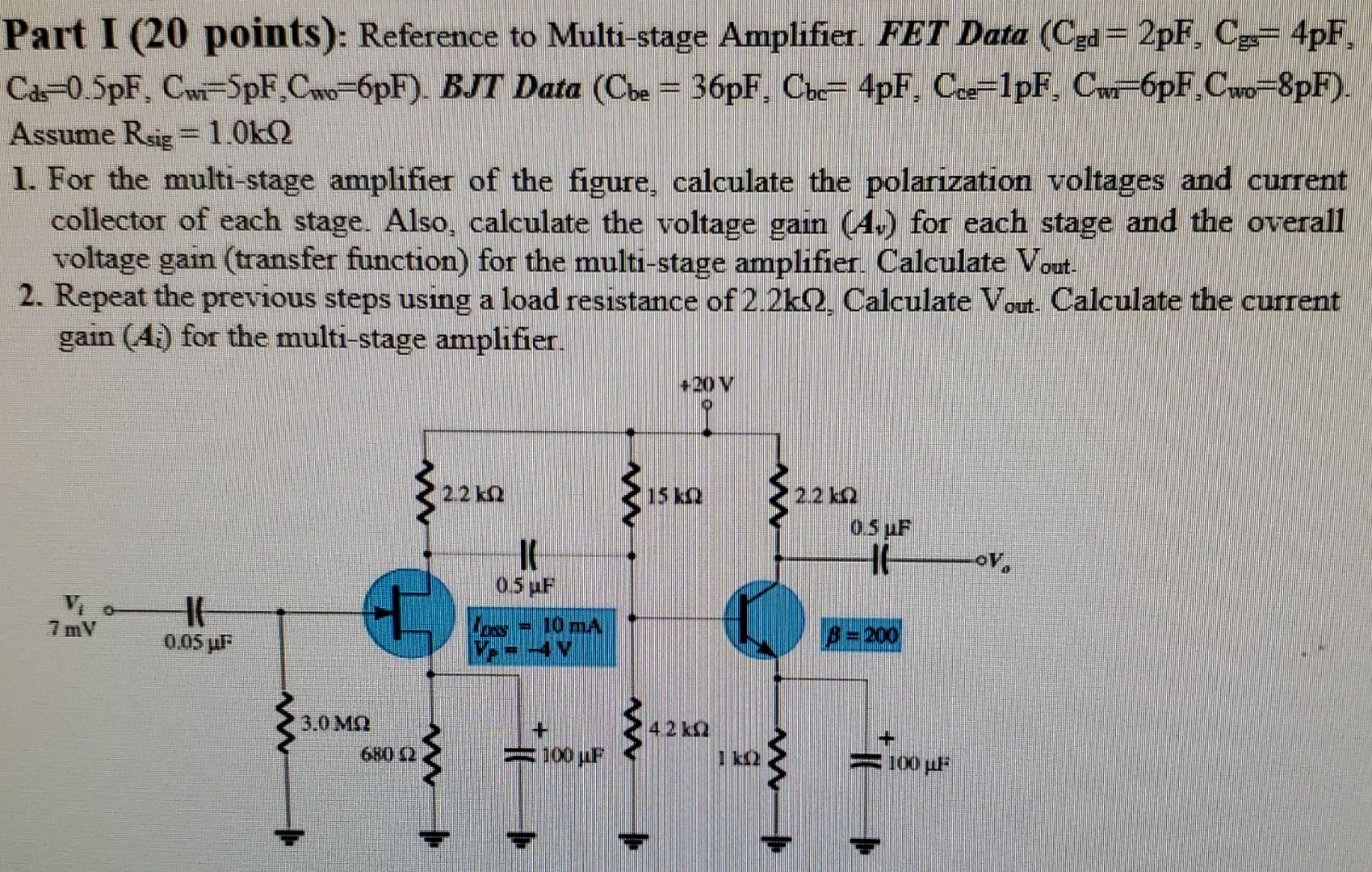 Solved Part I (20 points): Reference to Multi-stage | Chegg.com